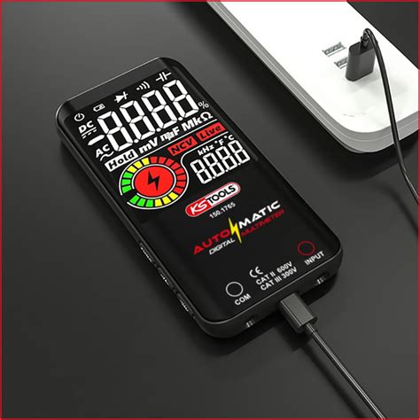 Automatic Digital Multimeter Incl Test Probes Ks Tools Stokker Tools Machinery Maintenance