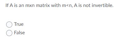 Solved If A Is An Mxn Matrix With M Chegg Com