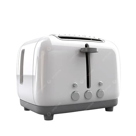 Toaster 3d Model Cartoon Style Render Illustration Kitchen Toaster