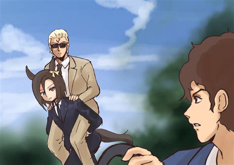 air groove char aznable and amuro ray umamusume and 2 more drawn by