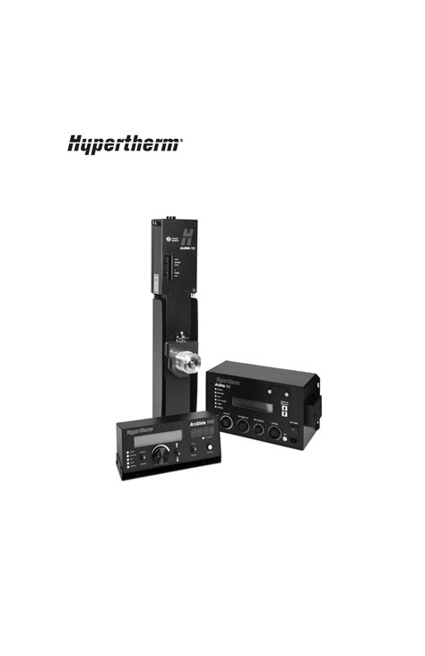 Hypertherm Thc Arcglide User Manual 288 Pages Also For Edge Pro Ti Shape Cutting Control