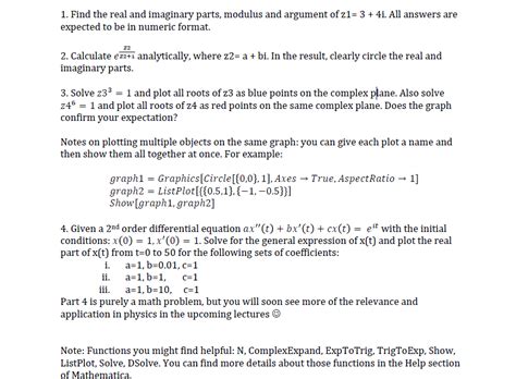 Solved Please Answer It As A Mathmatica Matlab Code Please