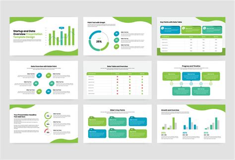 startup and annual data overview presentation template design 22858126