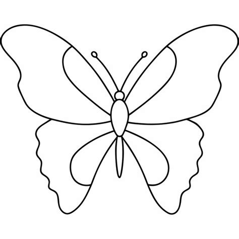 Mariposa Con Líneas Mínimas Ilustración Vectorial Arte De Líneas