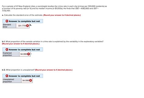 Solved In A Simple Linear Regression Based On 30