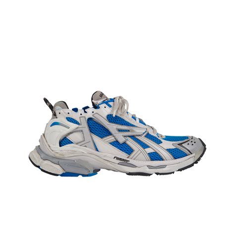 발렌시아가 러너 스니커즈 블루 화이트 Balenciaga Kream