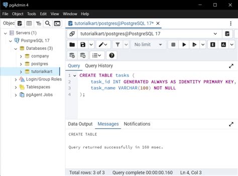 Postgresql Create Table With Primary Key Autoincrement