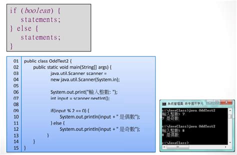 Java 條件 分支控制 Flow Control Branching Statement