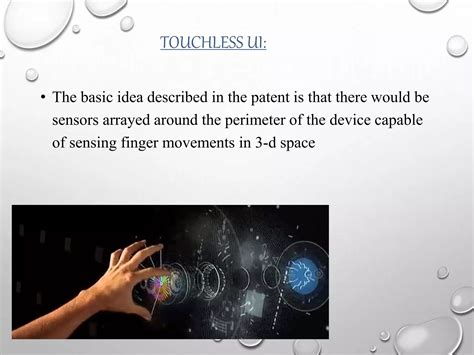 Touchless Touch Screen Technology Pptx Consumer Electronics Technology And Computing
