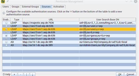 5 1 0 configuring ldap ad authentication sepsesam
