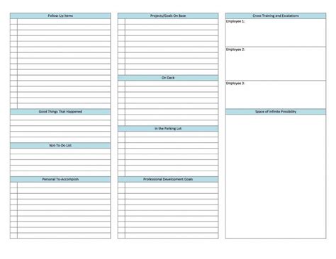 Leadership Standard Work Template