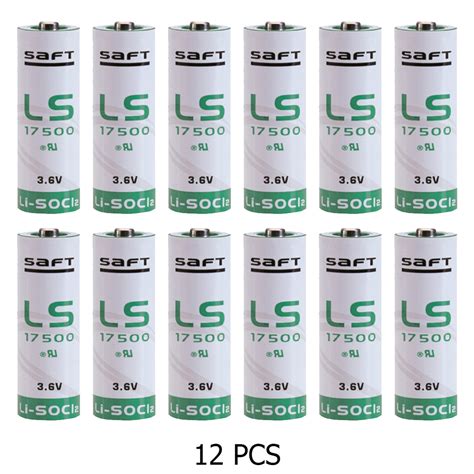 12 Pack Saft Ls17500 Er17500 3 6 Volt 3600 Mah A Lithium Batteries