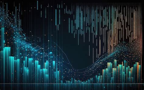 Premium Photo Abstract Financial Data Visualization With Futuristic Flair