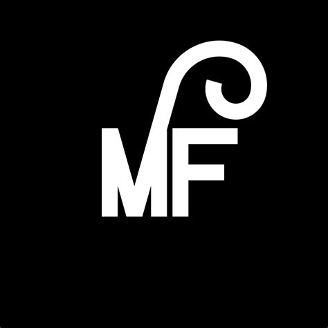 MF Letter Logo Design. Initial letters MF logo icon. Abstract letter MF ...