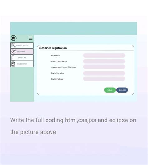 Solved Write The Full Coding Htmlcssjss And Eclipse On The