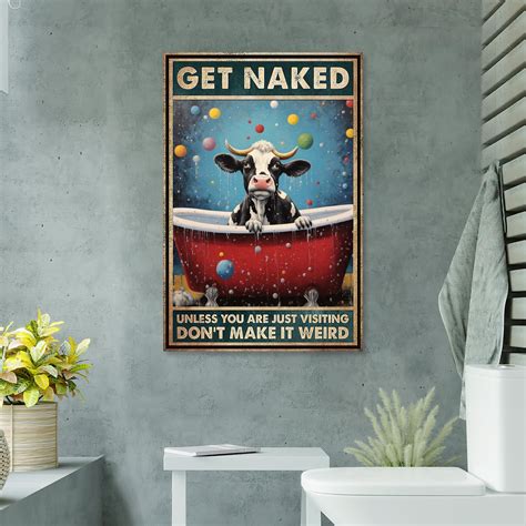 Trinx Cow Dont Make It Weird 2 1 Piece Rectangle Graphic Art Print On Wrapped Canvas Wayfair