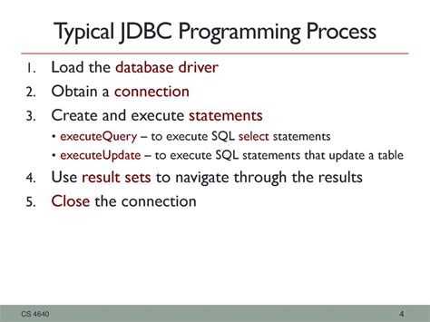 Database Jdbc Overview Cs Programming Languages For Web Applications