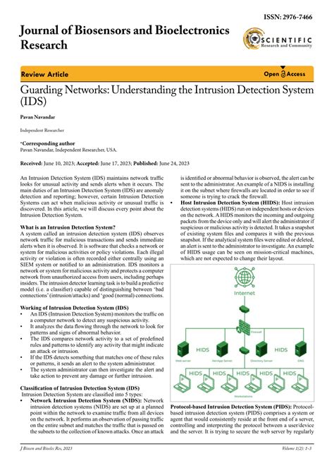Pdf Guarding Networks Understanding The Intrusion Detection System Ids