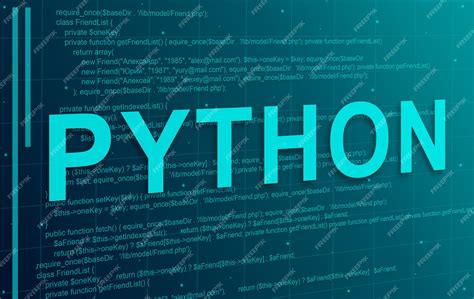 Premium Photo Python Programming Code Abstract Technology Background