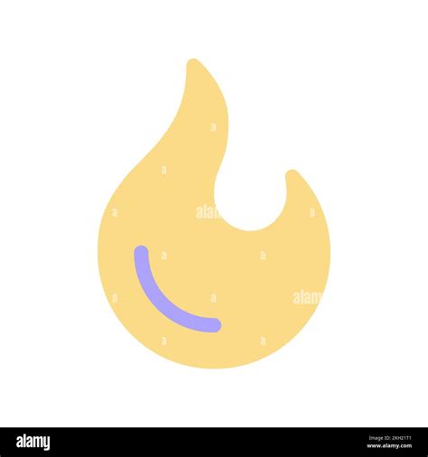 Flame Flat Color Ui Icon Stock Vector Image And Art Alamy