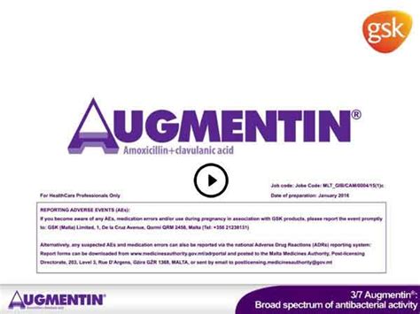 Augmentin Broad Spectrum Antibacterial Activity Mycme