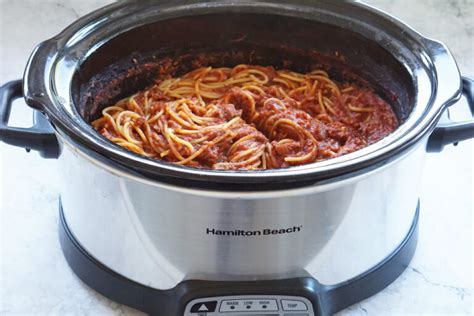 Easy Crockpot Spaghetti A Food Lover S Kitchen
