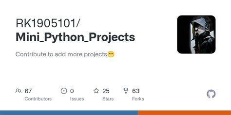 github rk1905101 mini python projects contribute to add more projects😁