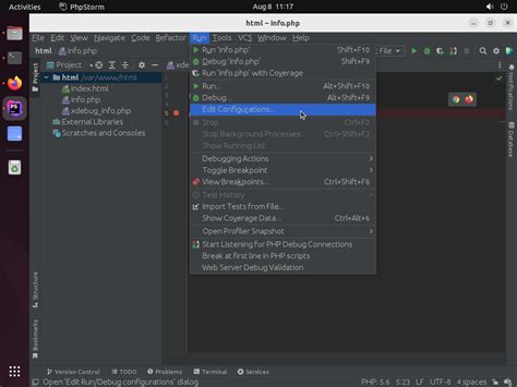 tutorial setting up apache hosted php with xdebug