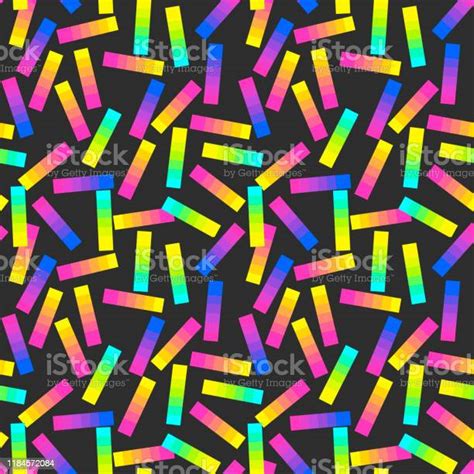 원활한 벡터 멀티 컬러 그라데이션 라인 패턴입니다 트렌디 한 픽셀 아트 배경입니다 커버 포장 직물 섬유 웹 등 10 Eps 디자인 가리기에 대한 스톡 벡터 아트 및 기타