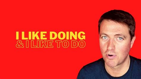 I Like Doing And I Like To Do Common Mistakes In English Youtube