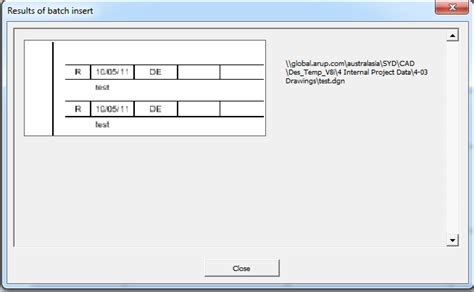 cadtools tools batch process s issue batch insert