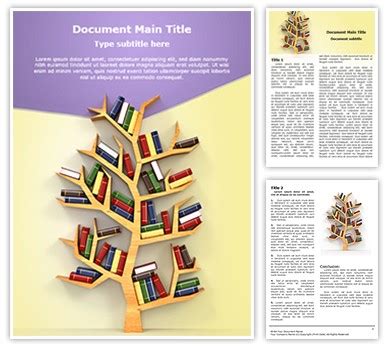 Tree Of Education Microsoft Word Template For Your Word Document