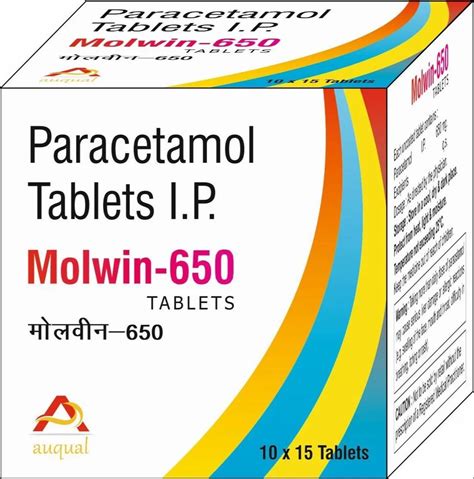 Paracetamol 650 Mg Tablet Ip At ₹ 3427box Acetaminophen In