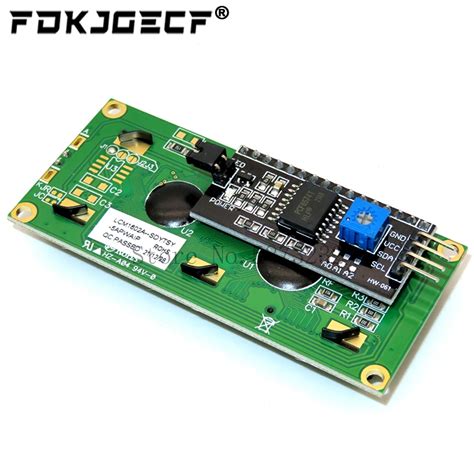 Generic Lcd1602 1602 Lcd Module Blue Green Screen 16x2 Character Lcd Display Pcf8574t Pcf8574