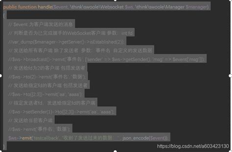Thinkphp6 Think Swoole Websocket发送完成和常用方法和客户端回调swoole Broadcast Csdn博客