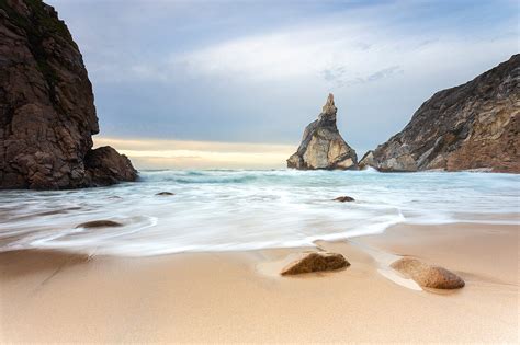 Sunset On The Beach Of Praia Da License Image 71340219 Lookphotos