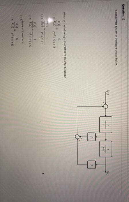solved question 12 consider the system in the figure shown