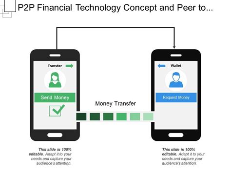 P2p Financial Technology Concept And Peer To Peer Transfer Money Idea Powerpoint Presentation