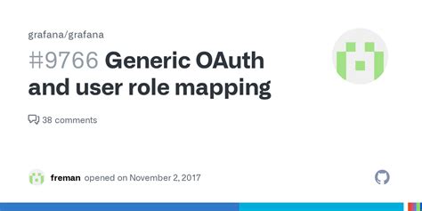 generic oauth and user role mapping · issue 9766 · grafana grafana