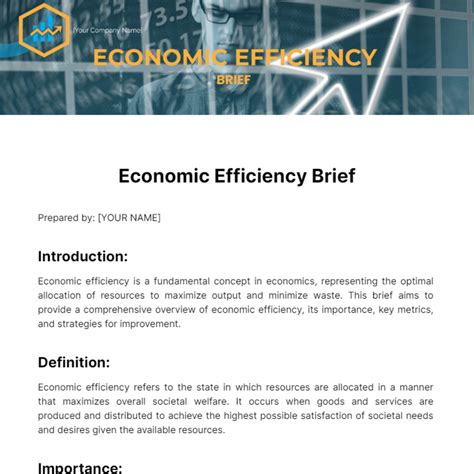 Free Economic Efficiency Brief Template To Edit Online