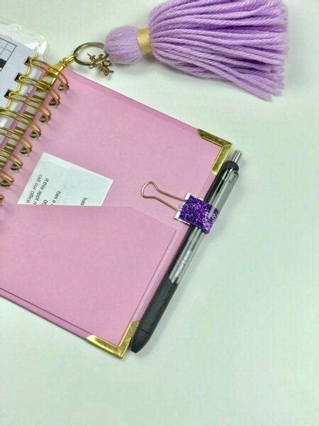 DIY How To Make An Elastic Pen Loop Holder Wendaful Planning Planners Productivity