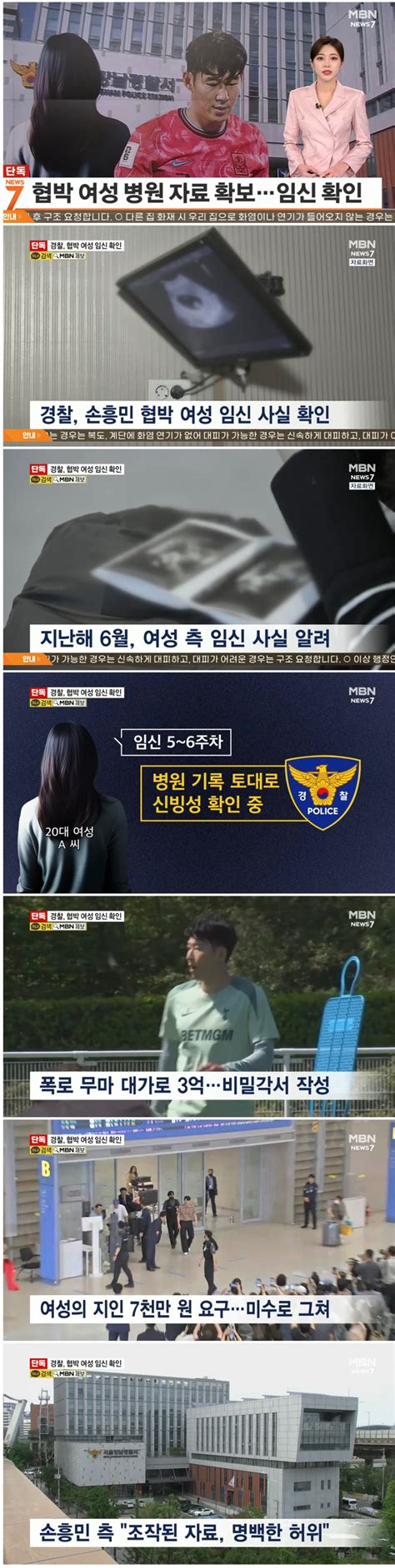 경찰 손흥민 협박 女 임신 사실 확인 짱공유닷컴 명예의 쩐당