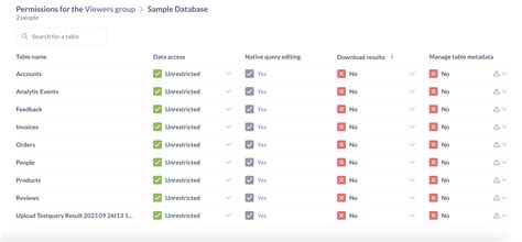 allow granular native query editing access with non unrestricted table