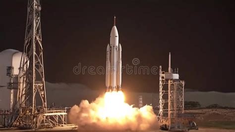 Rocket Launch At Night Stock Video Video Of Development 373177461