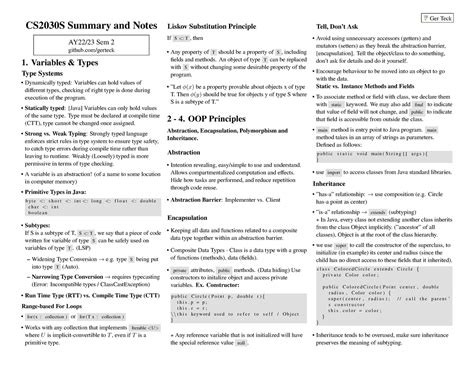 cs2030 s finals summary cs2030s summary and notes ay22 23 sem 2