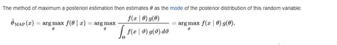 bayesian confused about maximum a posteriori estimation cross validated