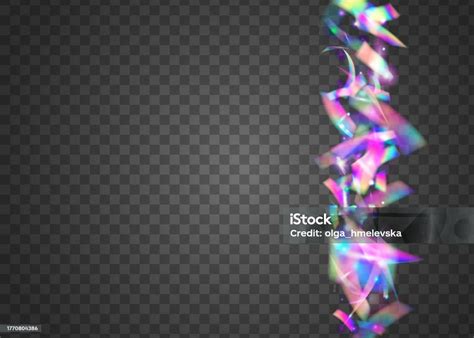 생일 배경입니다 레이저 프리즘 바이올렛 파티 텍스처입니다 네온 스파클 축제 예술 웹펑크 포일 디스코 추상 햇빛 홀로그램 반짝이 보라색 생일 배경 결정체에 대한 스톡 벡터