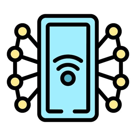 Premium Vector Phone App Icon Outline Vector Smart Web Cellphone Internet Color Flat