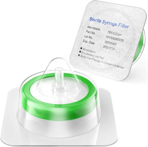 Sterile Syringe Filters Sterile Individually Packed Pes Membrane 0