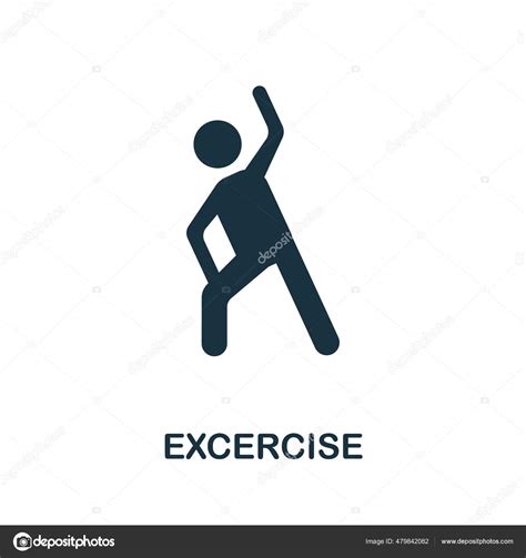 Excercise Icon Monochrome Simple Element From Therapy Collection Creative Excercise Icon For